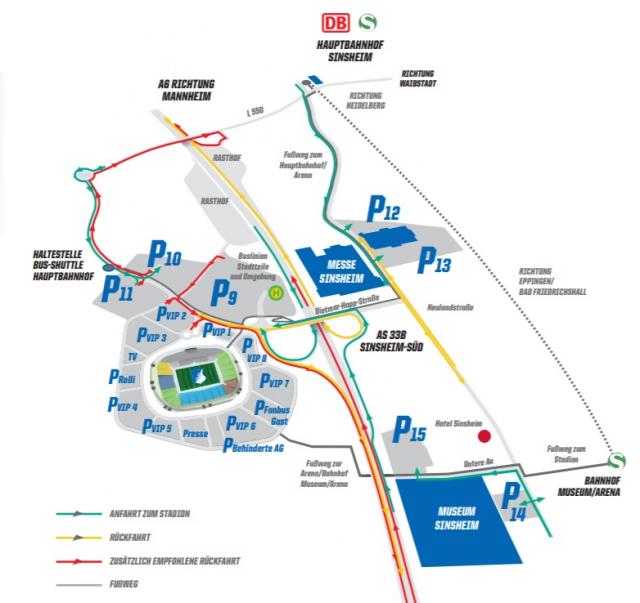 Rhein-Neckar-Arena - Stadion-Informationen & Tipps für Gästefans